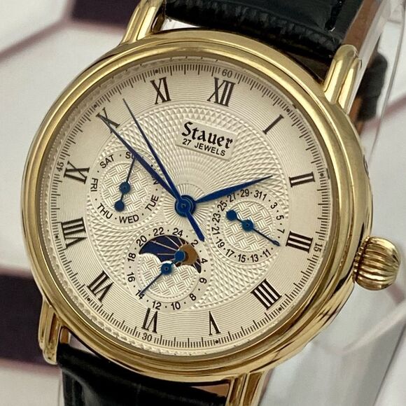 Stauer | Accessories | Stauermultifunction Sun Moon Phase 27 Jewel ...